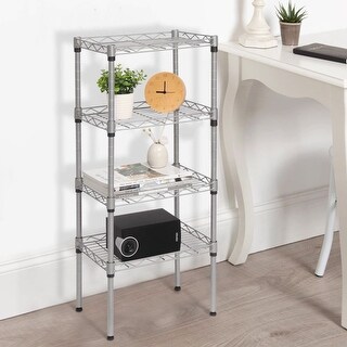 4 Tier Shelves Wire Shelving Rack, Adjustable Storage Rack - Bed Bath ...