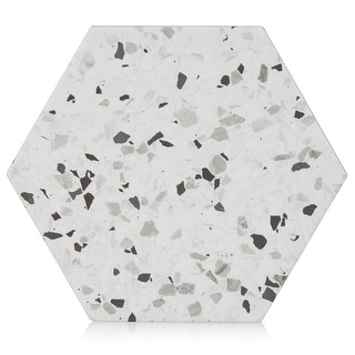 Industry Tile 8x10 Hexagon Spark Black Porcelain Tile - Bed Bath ...