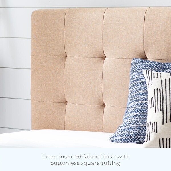 Copper Grove Ayrum Upholstered Bed Frame with Square Tufted Headboard Bed Bath Beyond 29821596
