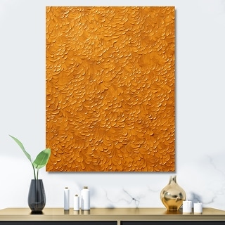 Designart "Golden Abstract Dot Radiance I" Abstract Collages Wall Décor ...