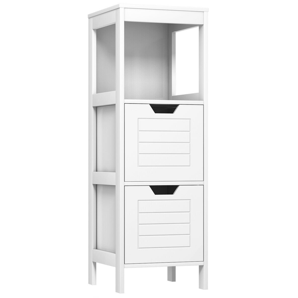 Bathroom Wooden Floor Cabinet Multifunction Storage Rack Stand ...