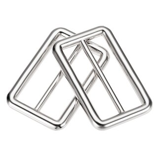 38mm Metal Slide Strap Adjustable Buckle Fastener Silver Tone 4pcs ...