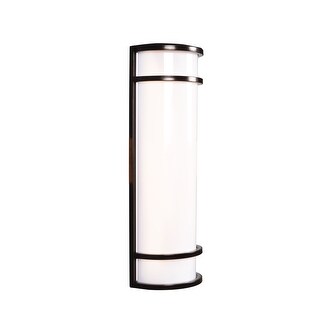 Cove - LED Outdoor Wall Fixture - Medium - Bronze Finish - Acrylic Lens ...