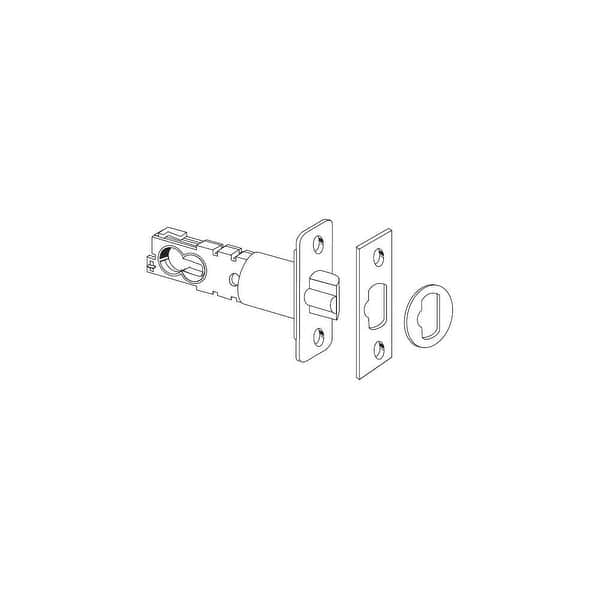 Schlage 2 3/8" or 2 3/4" Replacement Deadlatch with Triple Faceplate ...