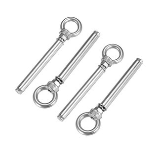 M6 x 100 Expansion Eyebolt Eye Nut Screw with Ring Anchor Raw Bolts 4 ...