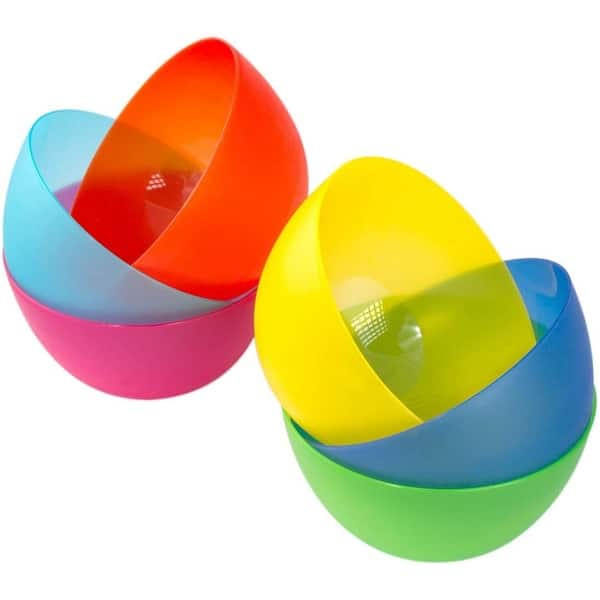 Set of 6 Reusable BPA-Free Plastic Bowls in Multi Colors - Bed Bath ...
