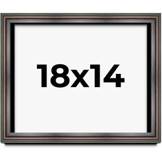 18x14 Shadow Box Frame Brown Cherry | 2.625 Inches Deep Pine Wood - Bed ...