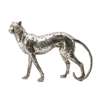 Marble Standing Leopard Statue - 13" - Silver - Bed Bath & Beyond ...