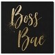 Oliver Gal Typography and Quotes Wall Art Canvas Prints 'Boss Bae Luxe ...