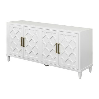 Modern Wood 70" Console with with doors, TV Stand, Accent Cabinet ...