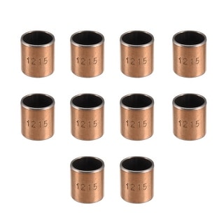 Sleeve (Plain) Bearings 12 x 14 x 15mm Wrapped Oilless Bushings 10Pcs ...