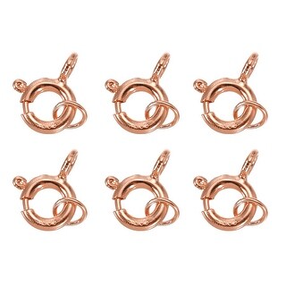Spring Ring Clasps with Open Jump Ring, 925 Sterling Silver Charm ...