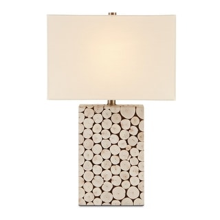 Currey & Company Mimosa Rectangular Table Lamp - 22.5"h x 15"w x 8"d ...