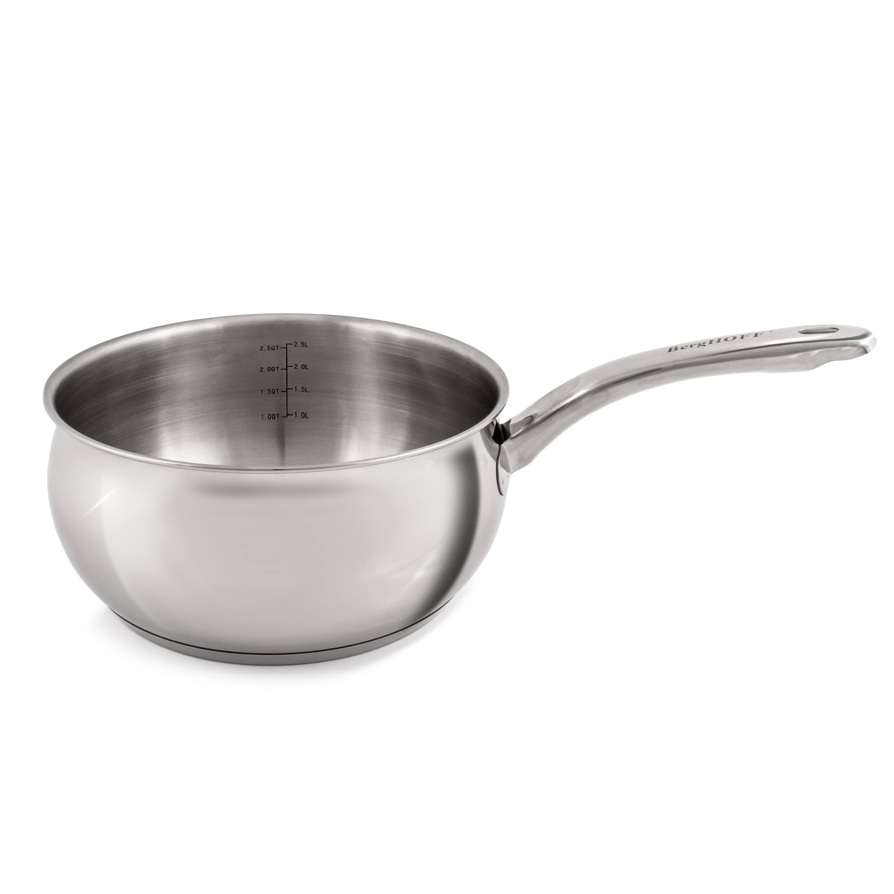 Belly Shape 18/10 SS 3.2 Qt Sauce Pan with SS Lid 8" - Bed Bath ...
