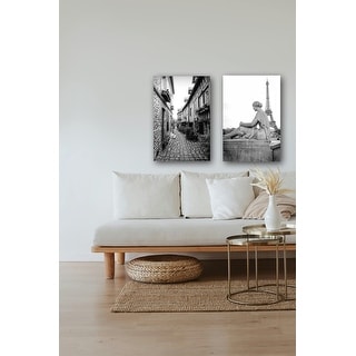 Givenchy Paris with Eiffel Tower and Statue Wall Art by Grotto Studios ...