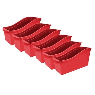 Storex Large Book Bin, Red, Pack of 6 - Bed Bath & Beyond - 39180690