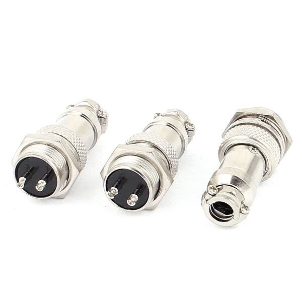 3 Pcs G16-2 Male Female Chassis Aviation Plug Connector Adapter AC 150V ...