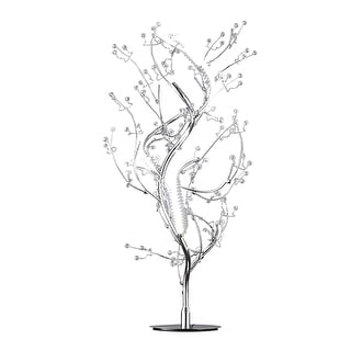 30 Inch Table Lamp, Tree Branch Modern Design, Accent Metal Chrome Base ...
