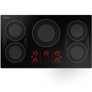 36 in. Smooth Surface 11400W Electric Stove Induction Cooktop - 5 Power ...