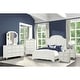 Furniture of America Skye Coastal 6-Piece Antique White Wood King Panel ...