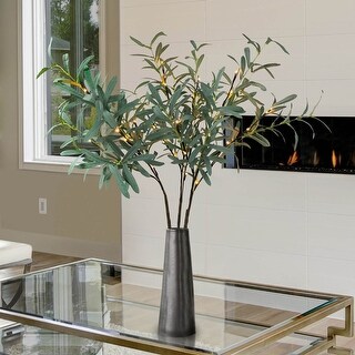 Olive Leaf LED Lighted Branch Artificial Floral Decor - 45 Lights - Bed ...
