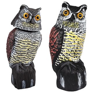 Outdoor Bird Repellent Rotating Head Owl Decoy - Bed Bath & Beyond ...