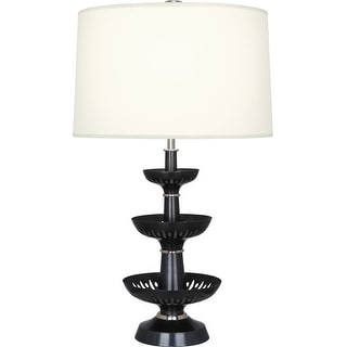 Robert Abbey S2086 One Light Table Lamp Treble Deep Patina Bronze w ...