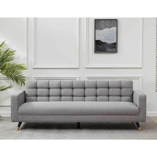 SAFAVIEH Couture Bradson Tufted Back Sofa - 85 IN W x 33 IN D x 90 IN H ...