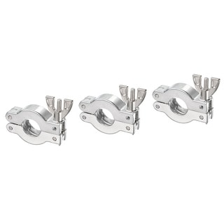 KF-16 Vacuum Clamp, 3 Pack Pipe Clamp with Wing Nut for Ferrule, Silver ...