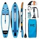 Inflatable Stand Up Paddle Board, with Adjustable Floating Paddles and ...