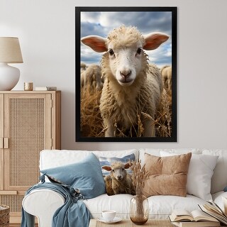 Designart "Sheep Selfie" Sheep Framed Wall Art Prints - Bed Bath ...