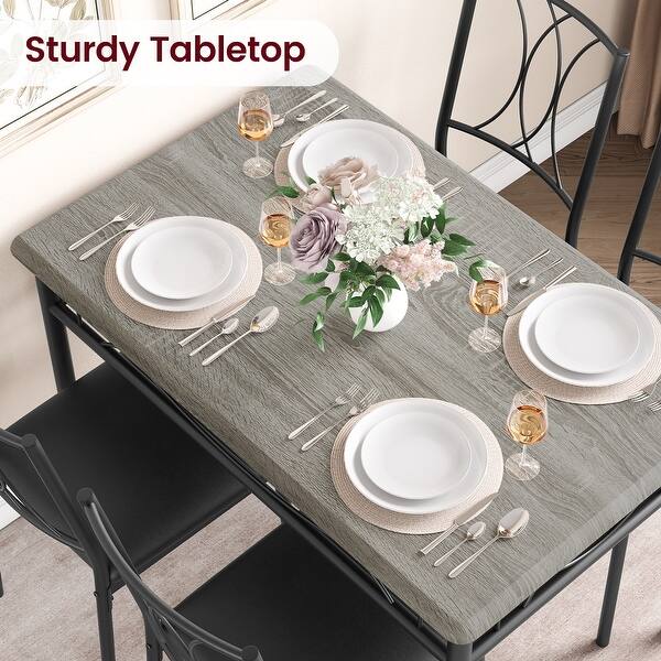 dining set for 4 plates