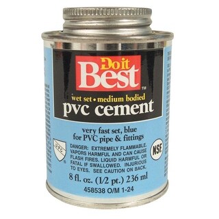 Do it Best 8 Oz. Medium Bodied Blue PVC Cement - 1 Each - 8 Oz. - Bed ...