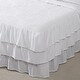 Triple Ruffle Medallion Damask Bedding Set - Bed Bath & Beyond - 36411741
