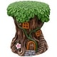 Outdoor Garden Fairy Tree Stump Plant Stand - 13.75" - Bed Bath ...