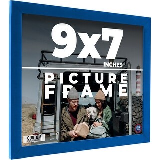 9x7 Frame Gold Solid Wood Picture Frame Width 3 Inches | Interior Frame ...