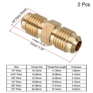SAE Male Tube Coupler, Pipe Fitting Thread Gas Adapter Flare Connector ...