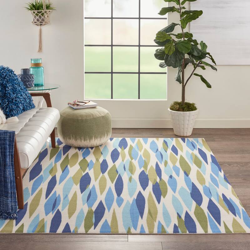 Waverly Sun N' Shade Modern Abstract Indoor Outdoor Area Rug ...