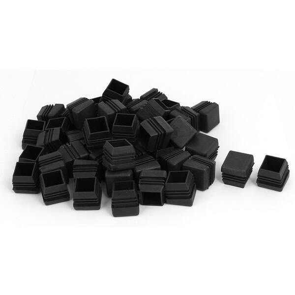Furniture Table Chair Leg Foot Plastic Square Shape Pads Black ...