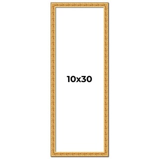 10x30 Frame Gold Real Wood Picture Frame Width 1 inches | Interior ...