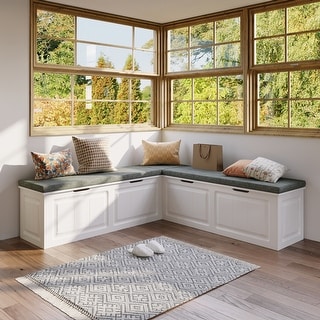 Elegant and Practical L - Shaped Corner Storage Bench: A Solution for ...