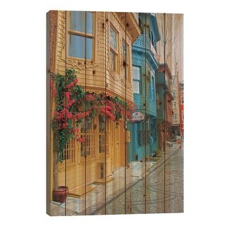Kuzguncuk Wood House Print On Wood by Mustafa Tayfun Özcan - Multi ...