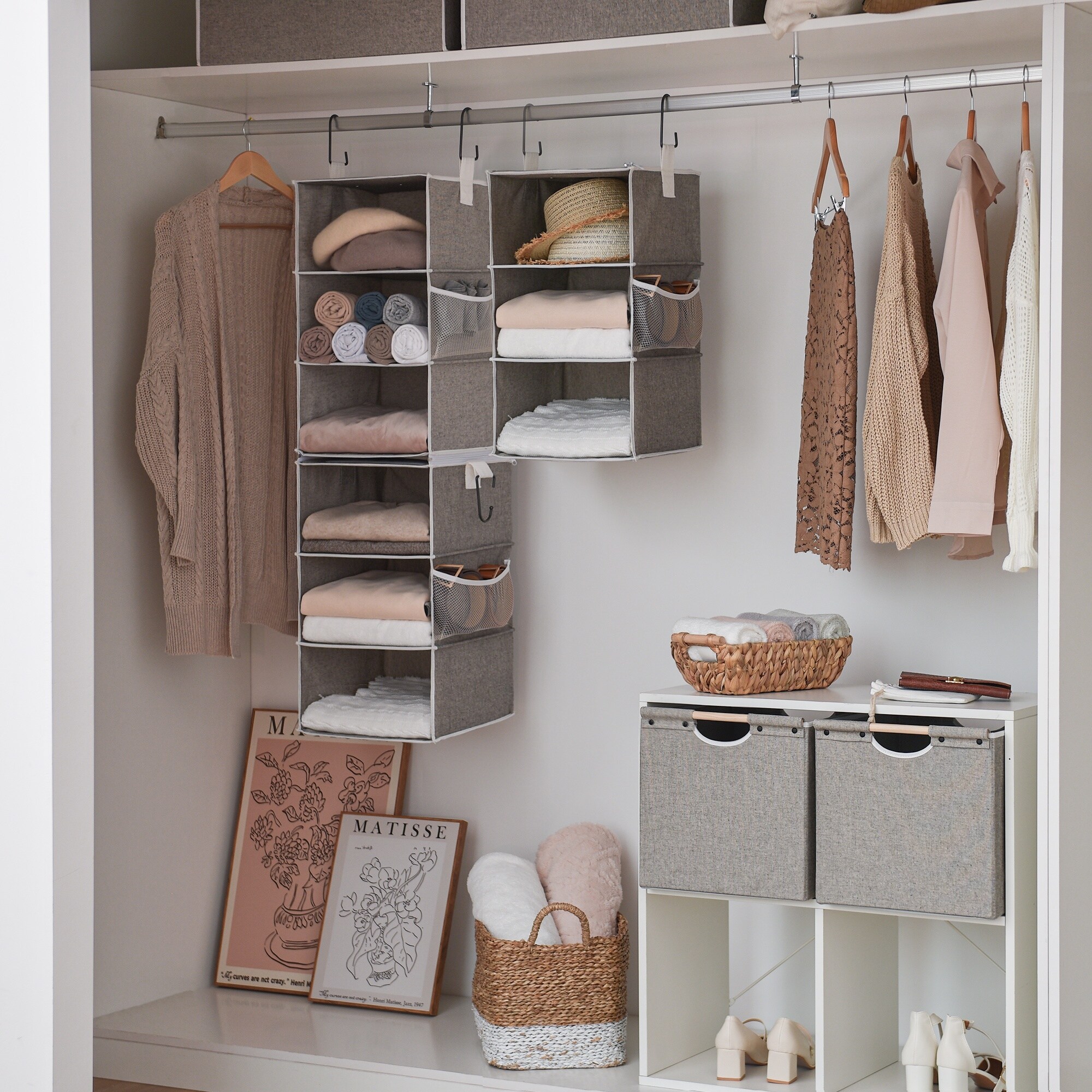 StorageWorks 6 Tier Detachable Hanging Closet Organizer