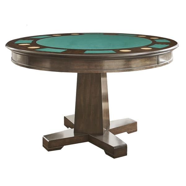 Reynolds Walnut Wood 52-inch 2-in-1 Round Game Table by Greyson Living ...