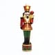 3Ft Tall Traditional Nutcracker King in Red with Lights - 37.4" H x 10. ...
