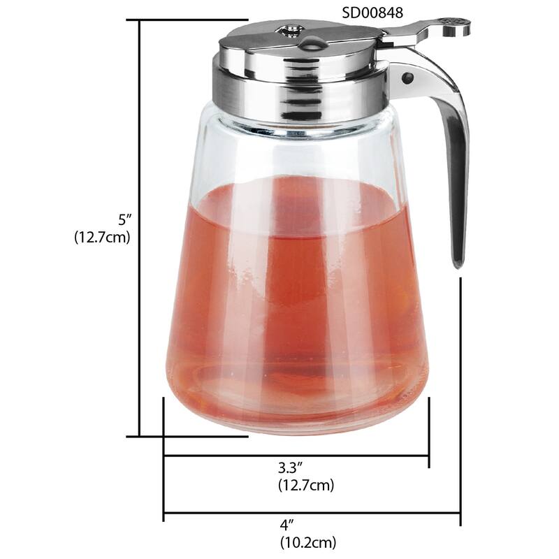 Classic No-Drip Syrup Dispenser, Clear - Overstock - 28125814