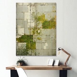 Designart "Green Eco Friendly Cubic Collage I" Solar Panels Wall Art ...