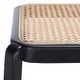 SAFAVIEH Silus Backless Cane Bar Stool - 18" W x 18" D x 30" H - Bed ...
