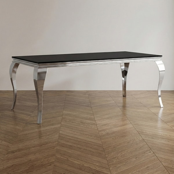 dining table with chrome legs