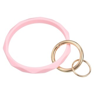 Key Ring Bracelet, Silicone Keychain Diamond Shaped Wrist Keyrings ...